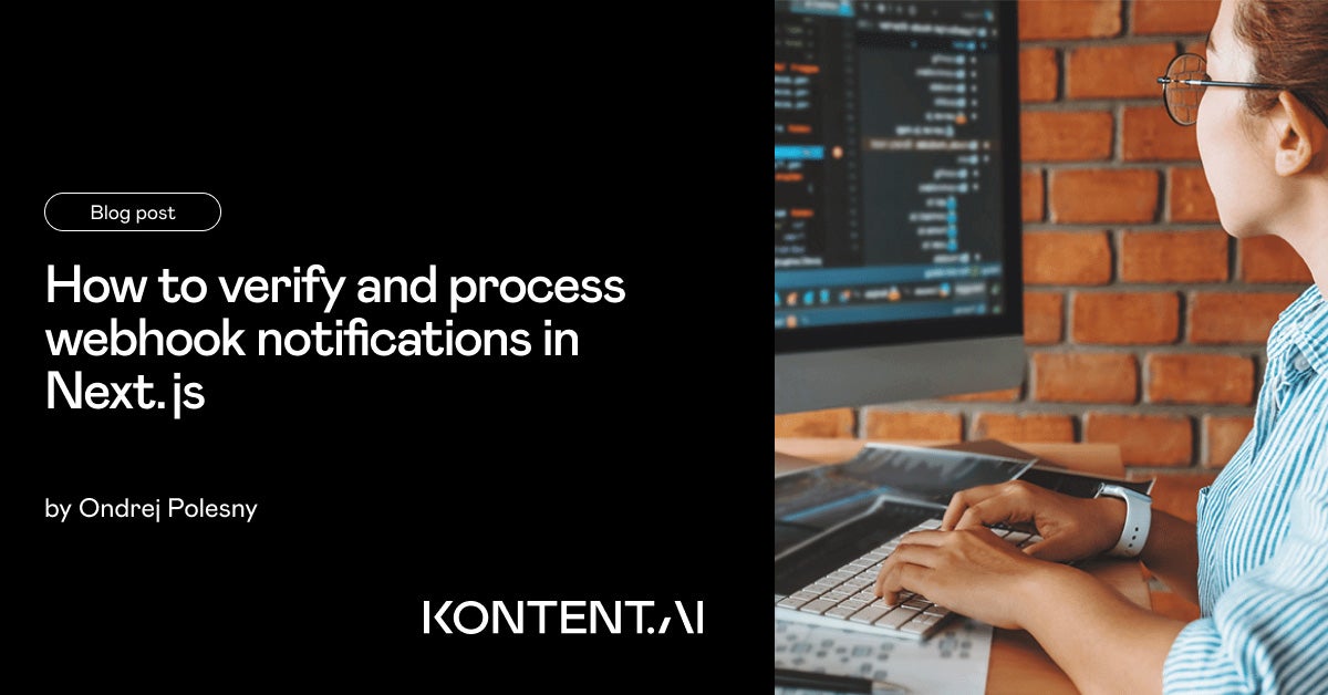 Configure webhook notifications in Next.js | Kontent.ai